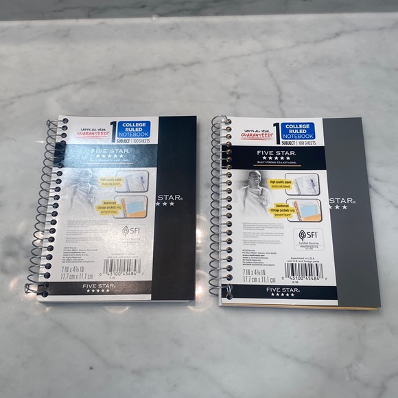 Five Star | Office | Nwt Mini Five Star Notebooks 2 | Poshmark